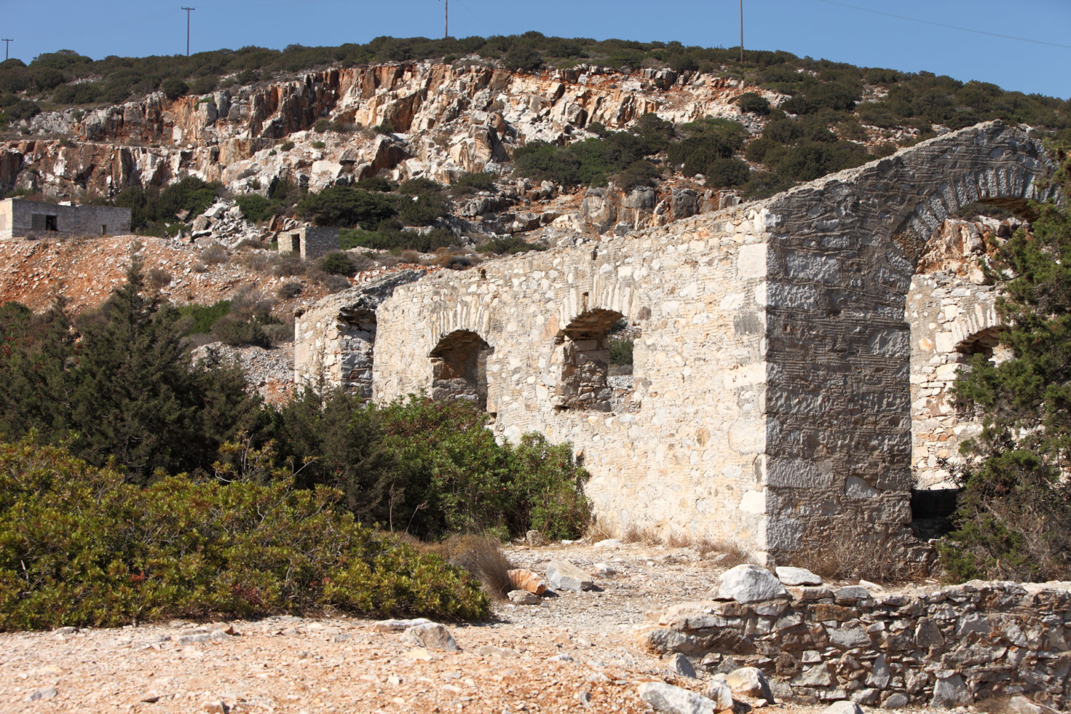 Paros Ancient Marble Quarries Park - Parian Marble Lichnitis of Marathi