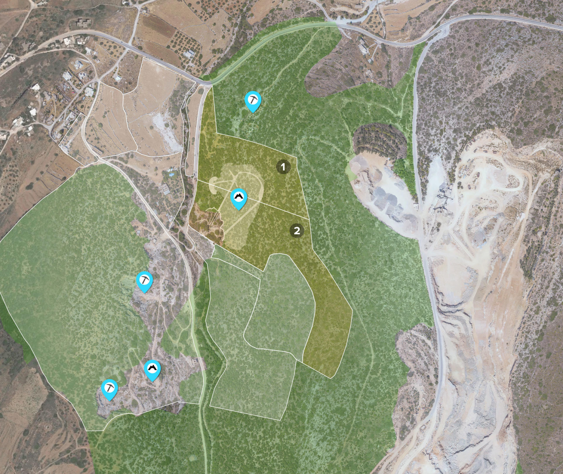 Our Top Priorities - Paros Ancient Marble Quarries Park